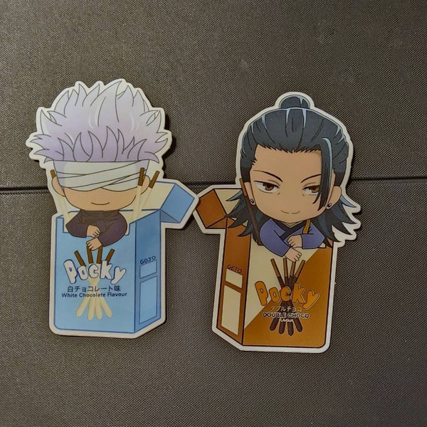 Anime Pocky Sticker (set of 2) - Etsy