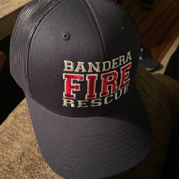 Free Personalization, Custom Fire Department Embroidered Hat, Fire Dept ...