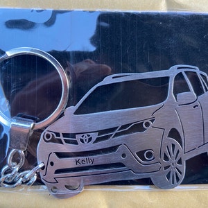 Custom Citroen 2CV 1970 Keychain, Stainless Steel Key Ring for Birthday ...