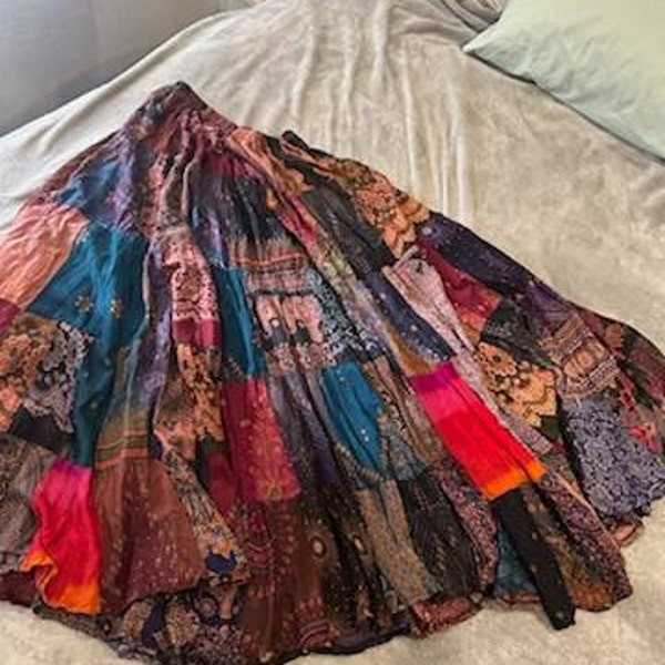 Fairy Boho Patchwork Skirt,maxi Dress,patchwork Dress,hippie Skirt ...