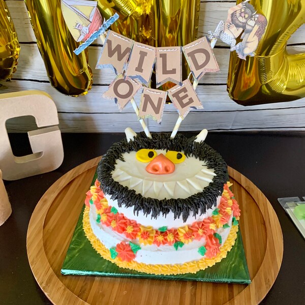 Where the Wild Things Are Cake Topper, Wild One Cake Topper , Wild One ...