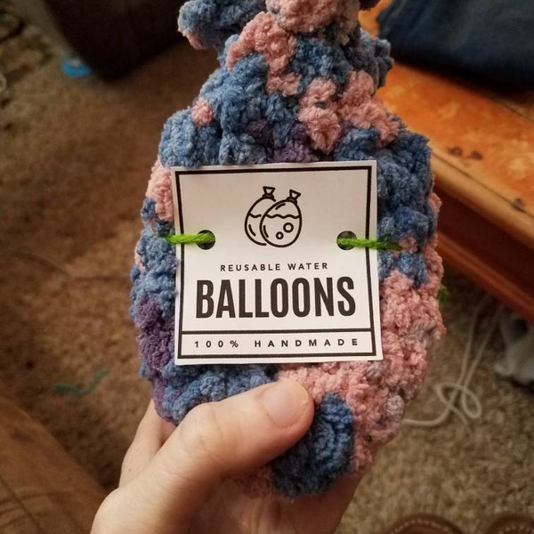 PRINTABLE Water Balloon Tags - Downloadable PDF. DIY Print-at-home ...