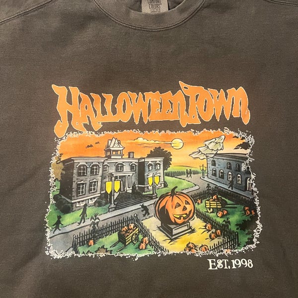 Halloweentown Est 1998 Comfort Colors® Sweatshirt & Shirt – Retro ...