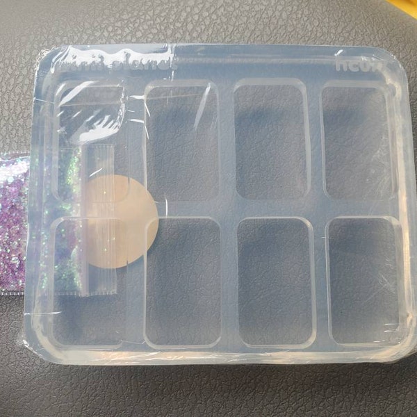 1.5 Long 1 Wide 3mm Deep Flat Round Corner Rectangle Shiny Silicone ...