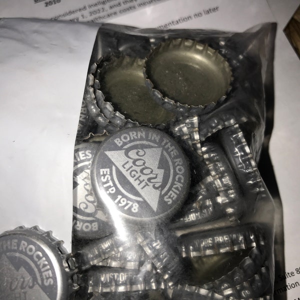 1000 Busch Light Bottle Caps - NO DENTS, Beer Bottle Caps, Bottle Cap ...