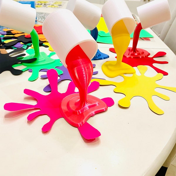 Set of 3 Very Pretty 3D Printed Flowers in Vases Includes All 3 Shown ...