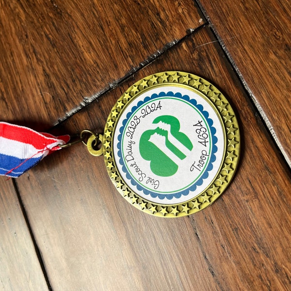 Girl Scout Stickers, Girl Scout Labels, Personalized Girl Scout ...