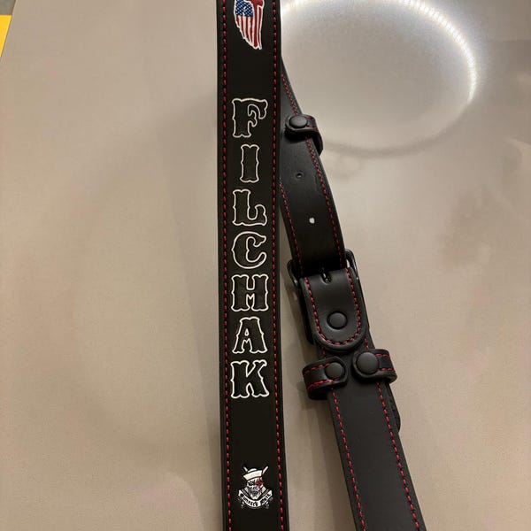 Custom Leather Firefighter EMS Radio Strap Holster Special Ops EHS - Etsy