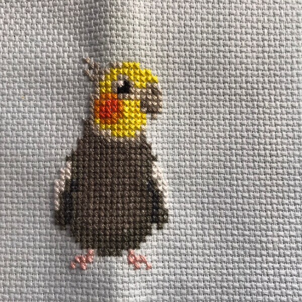 Cockatiels Cross Stitch Pattern PDF Bundle - Couple + Solo Cockatiel ...