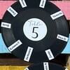 Wedding Record Table Numbers Custom Photo Vinyl Record Sticker for ...