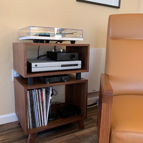 The Stack Record Player Stand - Etsy Canada