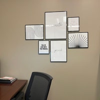 Home Office Set, Set of 6 Prints, Office Wall Decor, Home Office Decor ...