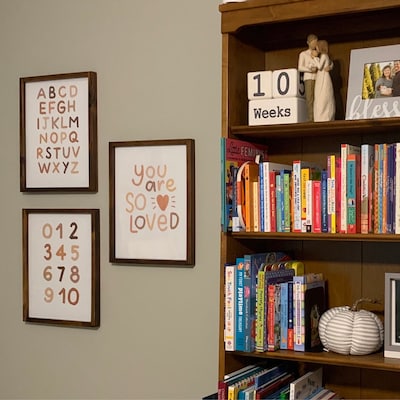 ABC Poster Nursery Wall Art Alphabet Poster Nursery Decor Printable ...