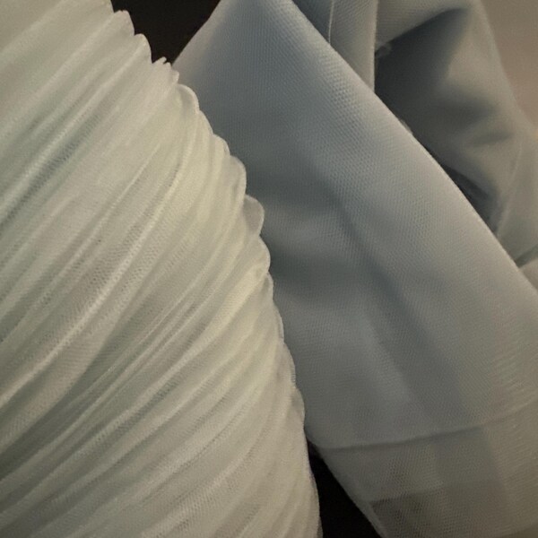 Hunter Green Tulle Airy Fabric by the Yard, Premium, Airy and Matte ...