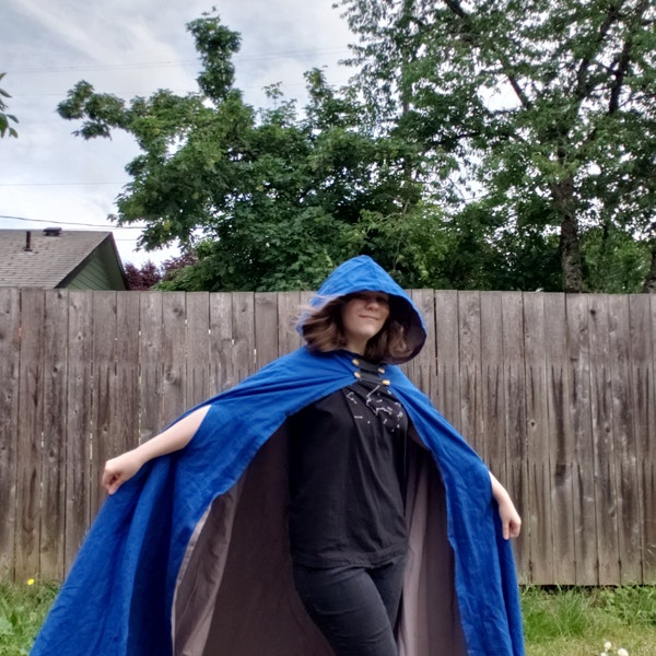 Hooded Cloak With Arm Slits, Medieval Cloak, Viking Cloak, Hooded Cape ...