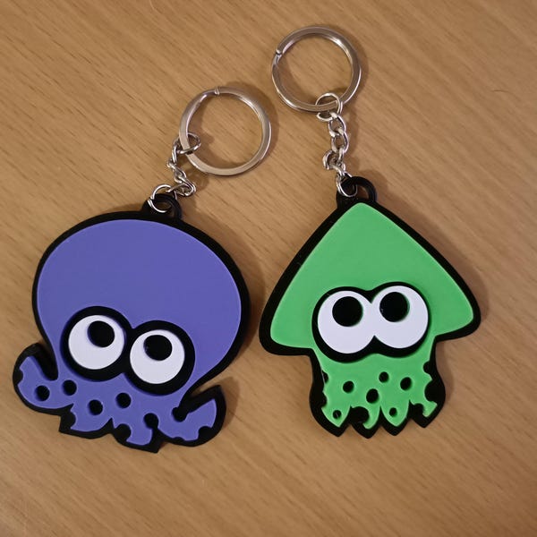 Inkling & Octoling Keychains - Etsy