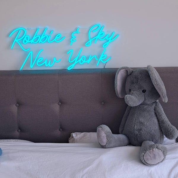 Wedding Neon Sign | Custom Neon Sign | Names Neon Sign | Couples Name ...