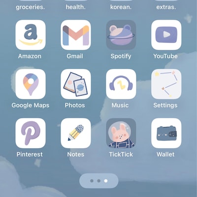 Cute Summer Theme Desktop Icon Wallpaper Set 29 Icons 5 - Etsy