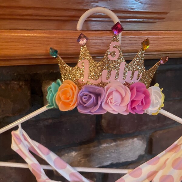 Birthday Crown , Birthday Flowers Crown, Custom Birthday Crown ...