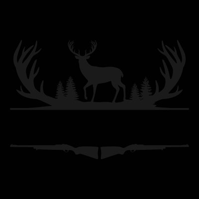 Deer Hunting Frame SVG, Deer Name Frame Svg, Hunt Svg, Hunter Svg ...