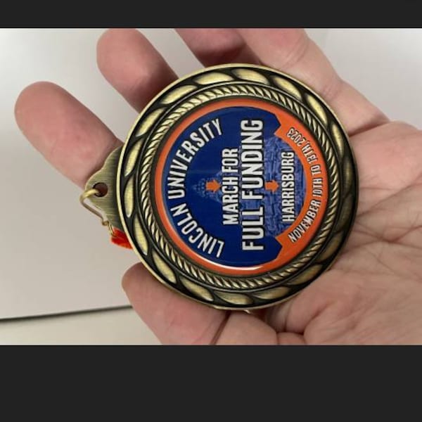 Engraved GRADUATION CAP Logo Medal, Quality Antique Gold Medal in ...