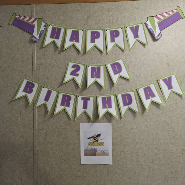 Happy Birthday Buzz Banner | Printable Banner | Instant Download ...