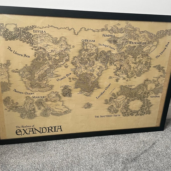 Map of Eora: Pillars of Eternity - Etsy
