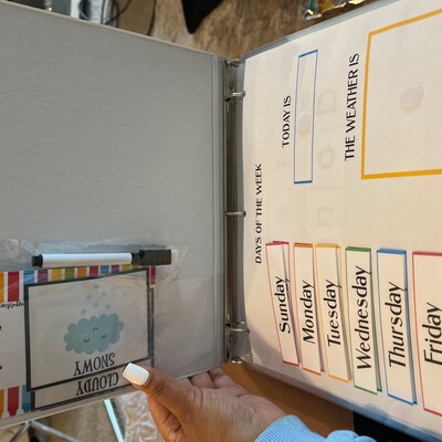 PRESCHOOL LEARNING BINDER, Preschool Busy Binder, Montessori Pre-k Busy ...