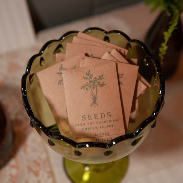 Custom Seed Packet Stamp | Wildflower Seed Stamp | Seed Labeling Stamp ...