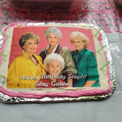Golden Girls EDIBLE IMAGE Cake Topper 1/4 Sheet Custom Personalized - Etsy