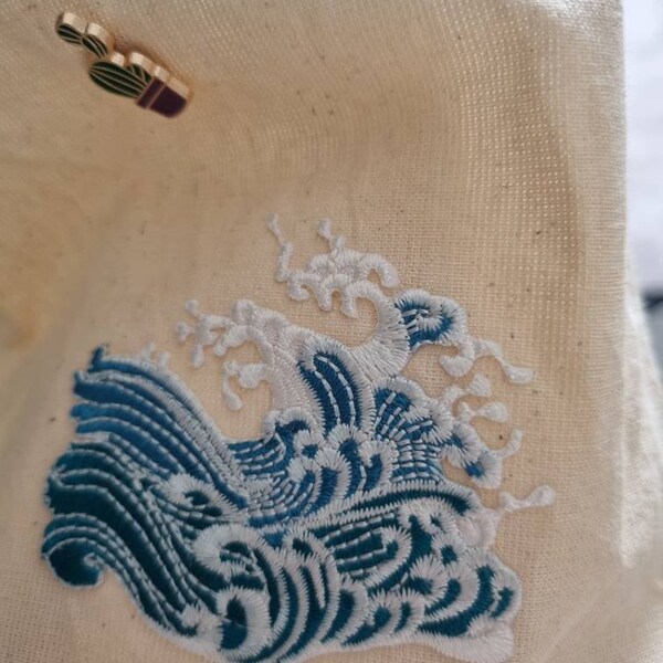 Iron-on Sea Wave Patch/janpanese Art Patch/sea Wave Patch/decorative ...