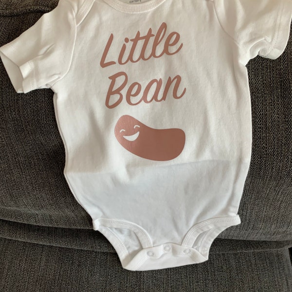 Little Bean Baby Outfit - Baby Bean Going Home Bodysuit - Pregnancy ...