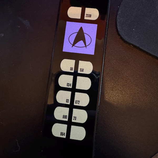 Trek TNG Prop Tricorder Mark VII Labels Grafik Sticker Set Für ...