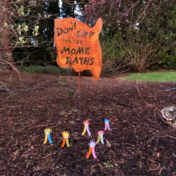 Don't Step on the Mome Raths Yard and Garden Stick Sign Alice in ...