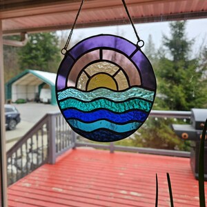 Wavy Flower Stained Glass Pattern Stained Glass Patterns Stained Glass ...