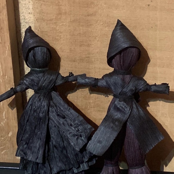 Gothic Corn Husk Harvest Doll: Pagan Altar Decor - Etsy