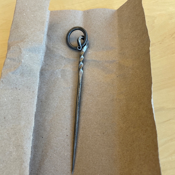 Forged Medieval Viking Pin, Fork. - Etsy
