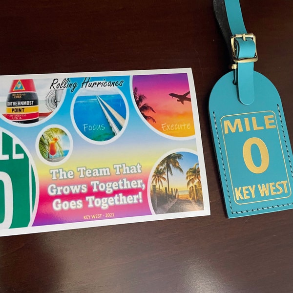 MILE 0 Key West Luggage Tag Gifts - Traveler - Wedding - Birthday ...