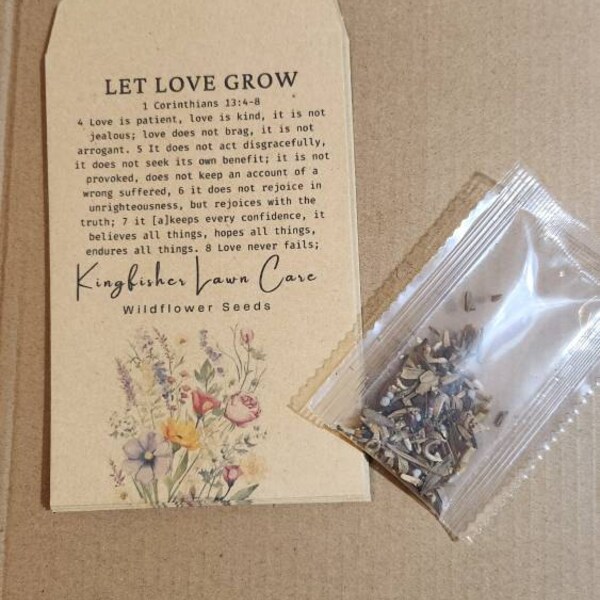 Custom LET LOVE GROW Wedding Seed Packets Gift for Guests Anniversary ...