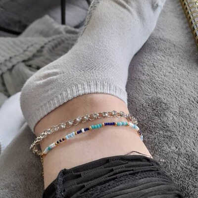 Beaded Anklets, Colourful Beaded Anklets, Summer Jewellery, Beaded ...