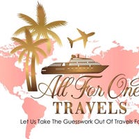 Travel Logo, Round Circle Black Gold Logo Design, Travel Gold Ocean ...