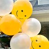 Smiley Face Balloons 12 Inch Set of 10 / Birthday Backdrop/ Birthday ...