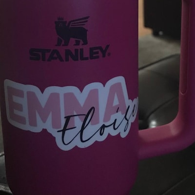 Waterproof Name Decal Personalized Vinyl Sticker FULL NAME STICKER ...