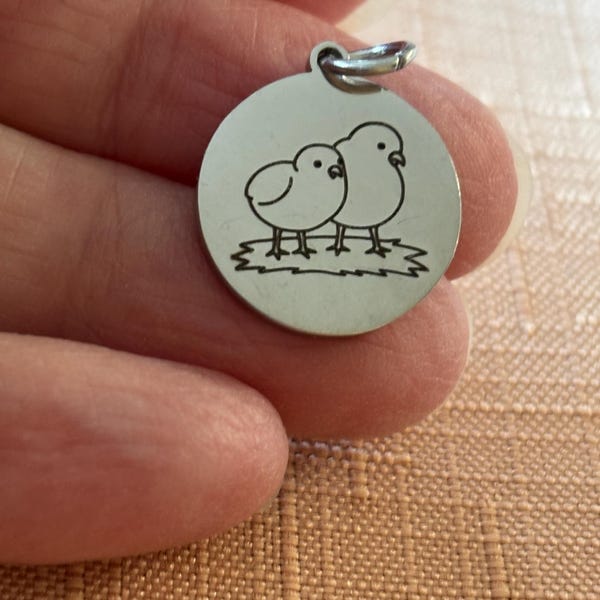 Customized Cylindrical Stainless Steel Engraved Laser Logo Charm Beads ...