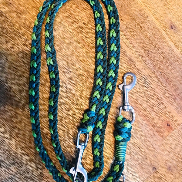 Rope Dog Leash With Name Tag, Waterproof, Handmade From Gen. Paracord ...