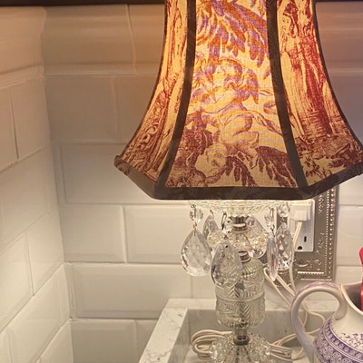Grandma Moses Bridge Lamp Shade, Lampshade Threads Onto Floor Lamp ...