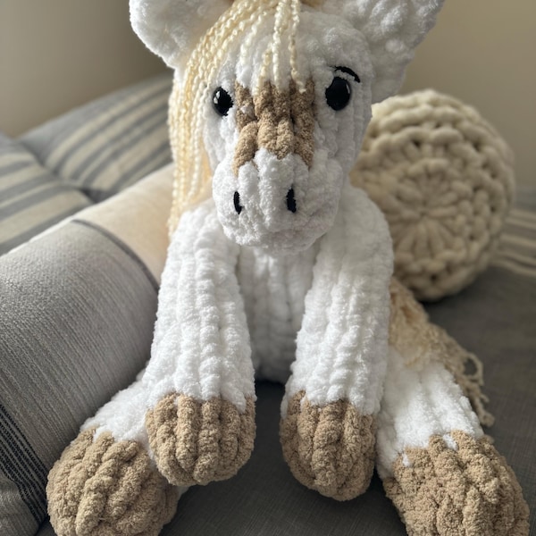 Chunky Yarn Horse Video Tutorial & PDF Pattern (digital Download) - Etsy