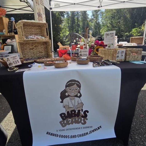Custom Table Runner With Logo Craft Fair, Vendor Tables, Trade Shows ...
