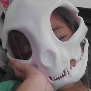 Cat Skull Bone Mask Movable Moving Hinge Articulating Jaw 3D Printed ...