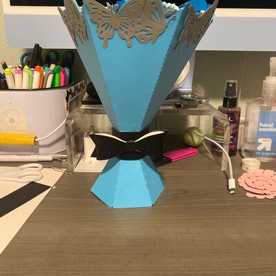 Printable 3d Birthday Card , Tall Spinning Box Template Svg Dxf Eps ...